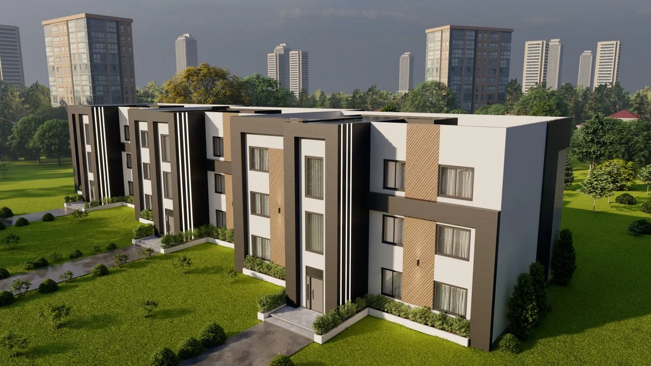 3 floors Apartment building